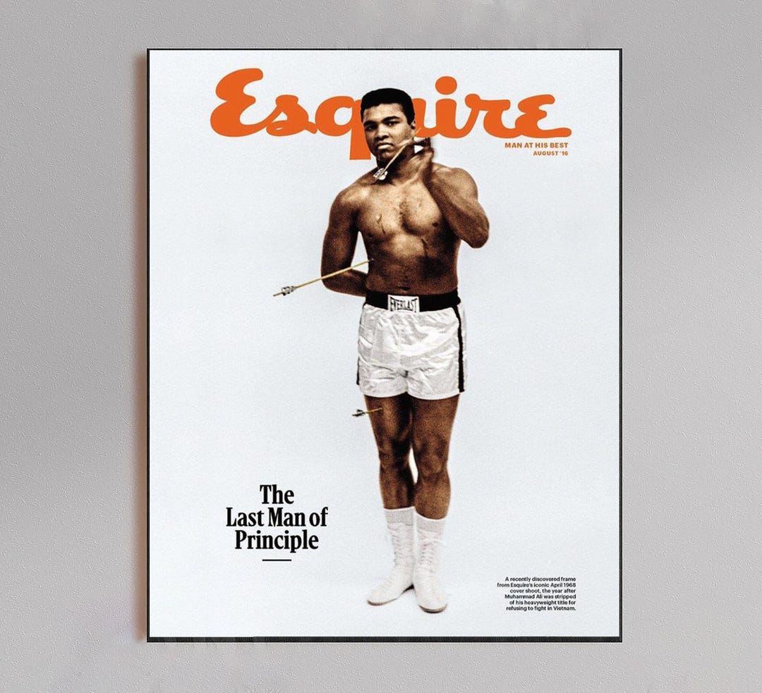 Poster, Vintage Muhammad Ali Magazine Cover, Wall Art Print, Home Decor ...
