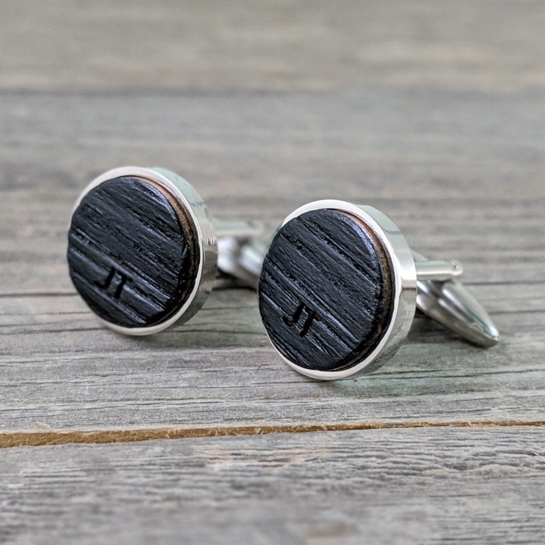 Personalized Cuff Links From a Whiskey Barrel, Whiskey Barrel Cufflinks ...