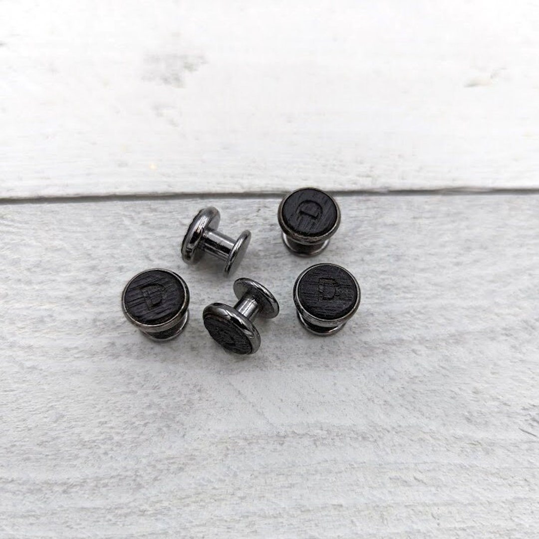 Bourbon Barrel Tuxedo Studs, Personalized Wood Shirt Stud Set - Etsy