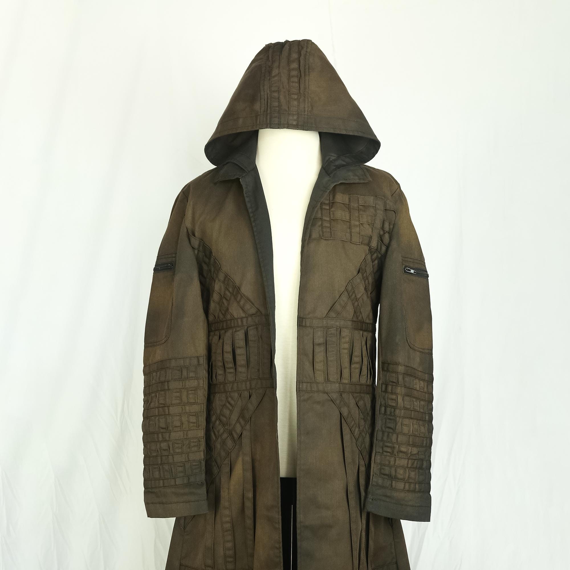 Waxed Fallen Trench Coat, Jedi Inspired Duster Trench Coat - Etsy