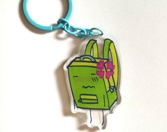 Liam black and White HFJONE Holographic Keychain Object Show - Etsy