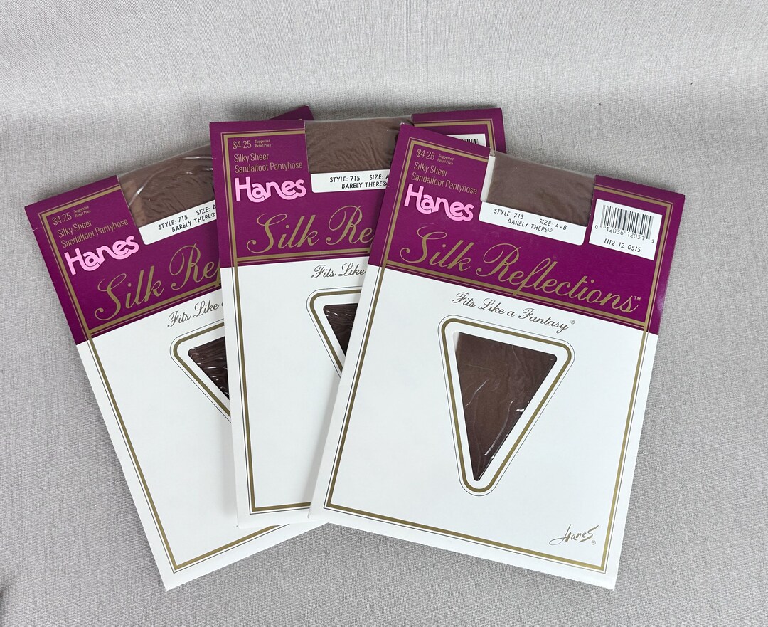 Vintage Deadstock Hanes Stockings Barely There Silk Reflections ...
