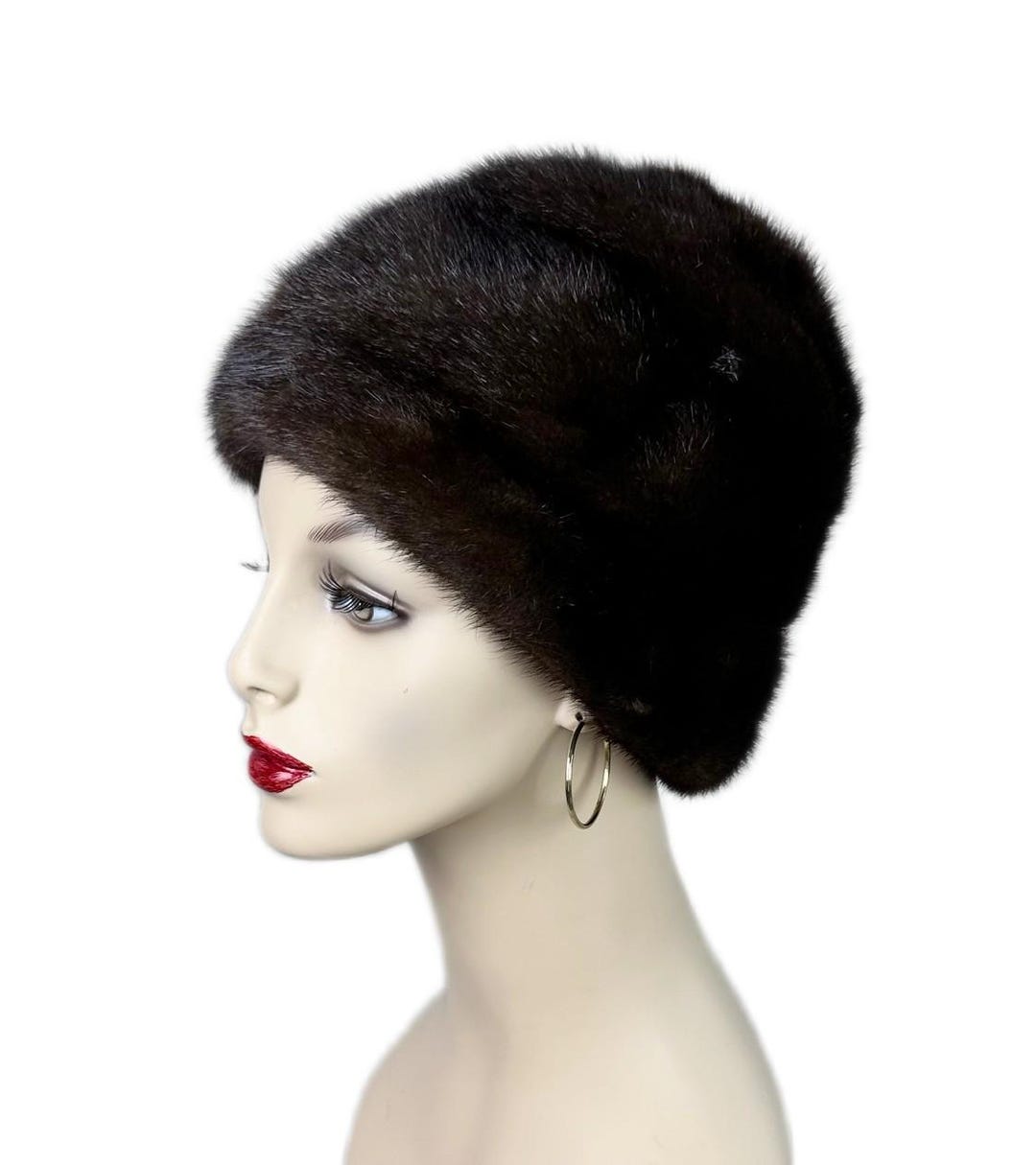 Vintage 70s Brown Mink Turban by Adolfo II, Jordan Marsh - Etsy