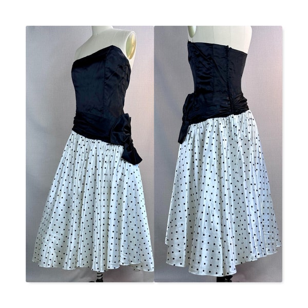 Polka Dot Prom Dress - Etsy