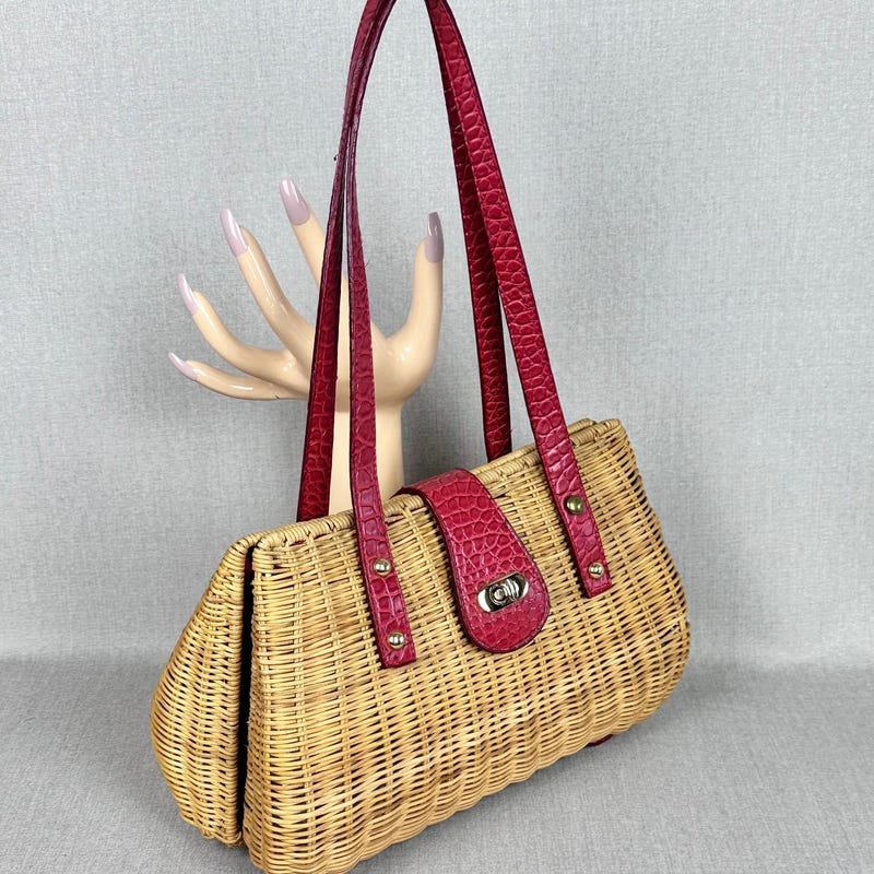 Wicker Handbag - Etsy