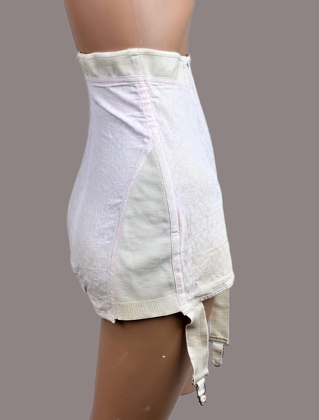 Vintage 1940s Spencer Pink Damask Corset Girdle With Boning - Etsy UK
