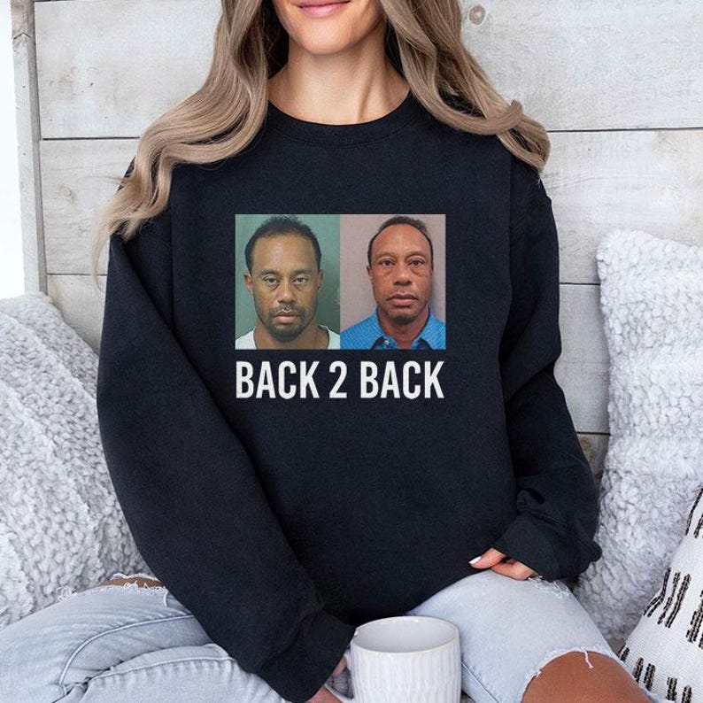 Tiger Woods Back 2 Back Mugshot Shirt - Etsy Canada