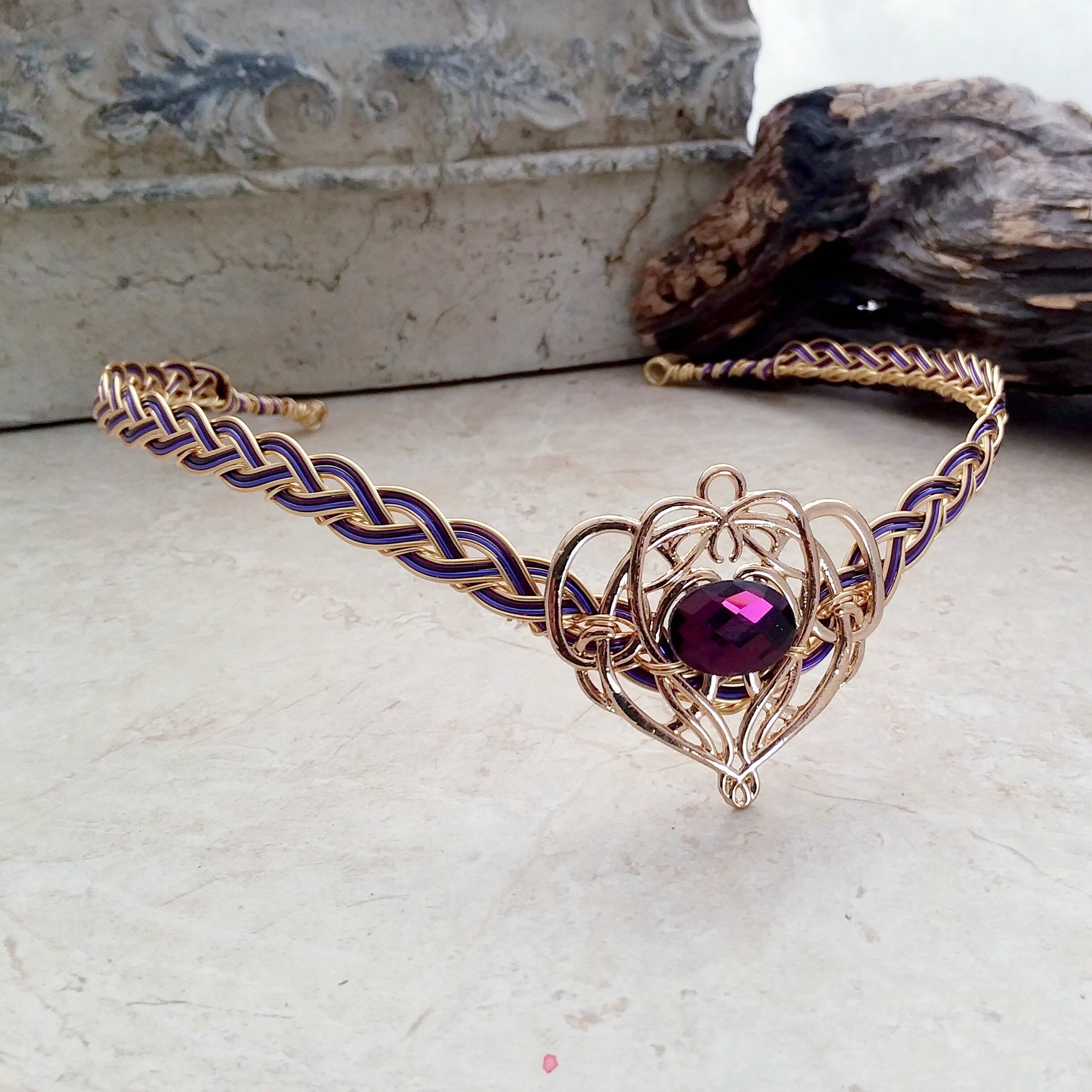 Elven Oracle Crystal Circlet Tiara Crown in Custom Colors - Etsy Canada