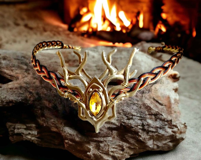 Celtic Circlet Braided Elven Circlet Braided Tiara Men's Headband ...