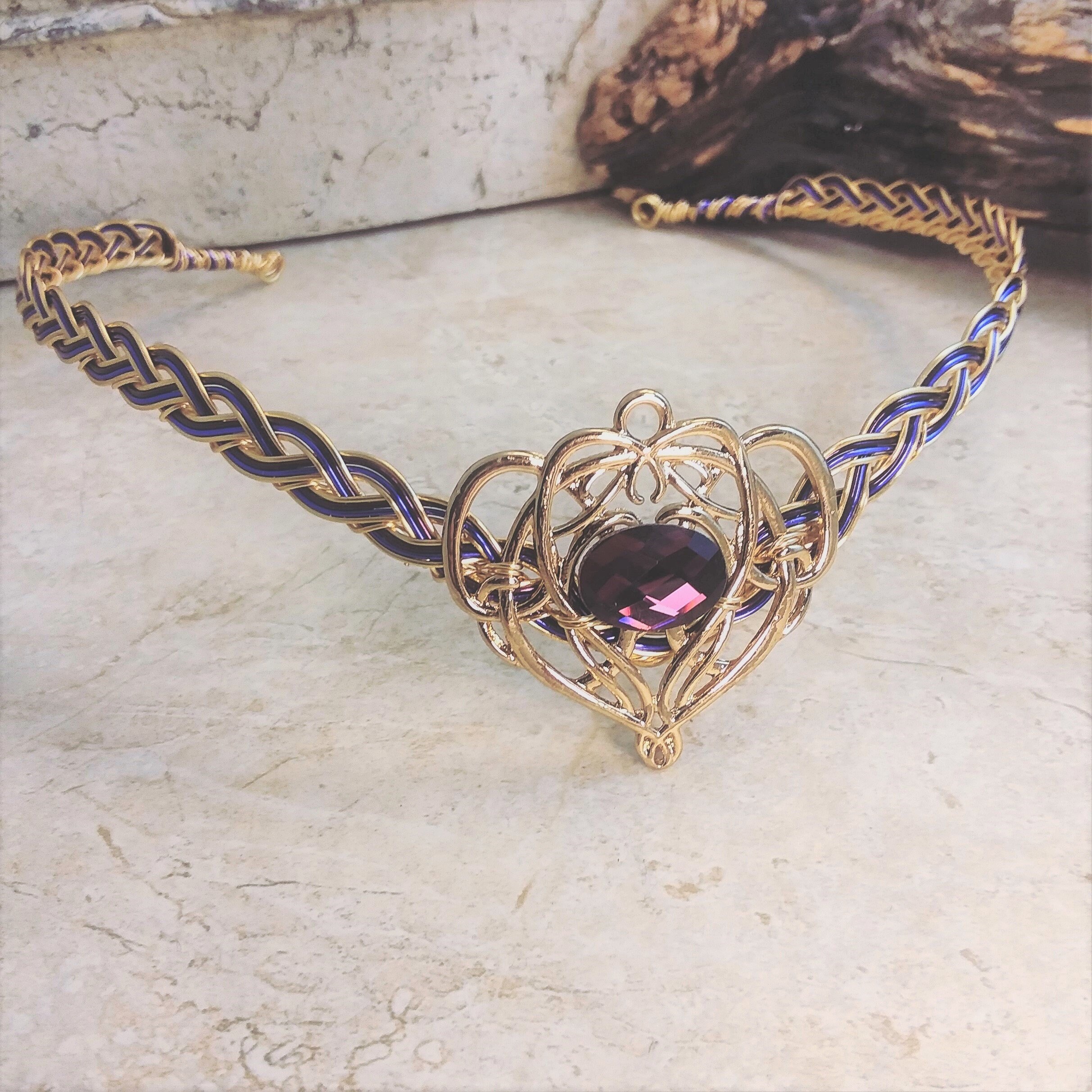 Elven Oracle Crystal Circlet Tiara Crown in Custom Colors - Etsy Canada