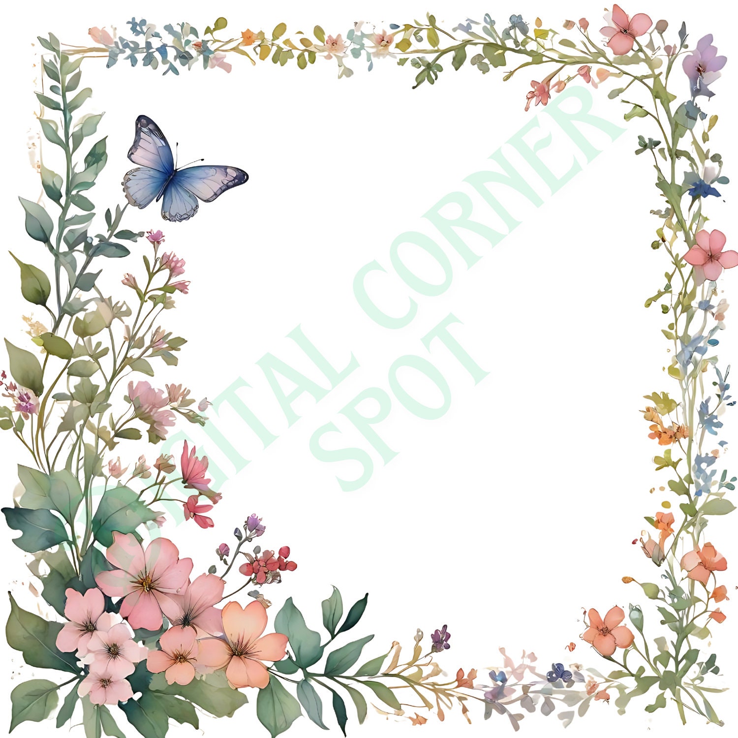 Borders, Borders Clipart, Flower Boarder, Frames, Flower Frame, Borders ...