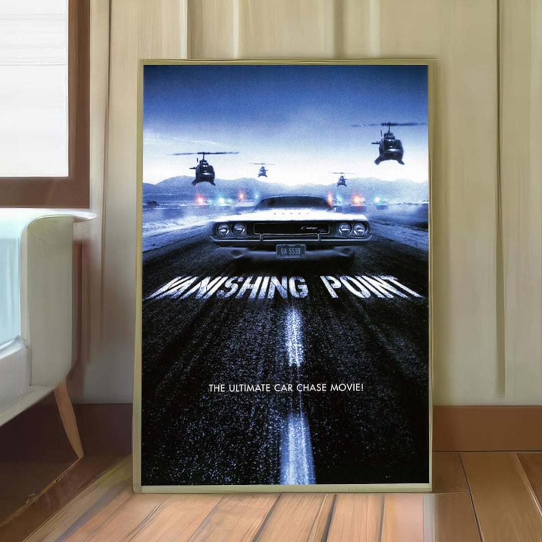 Vanishing Point Classic Movie Poster Fine Canvas Art Print Gift for ...