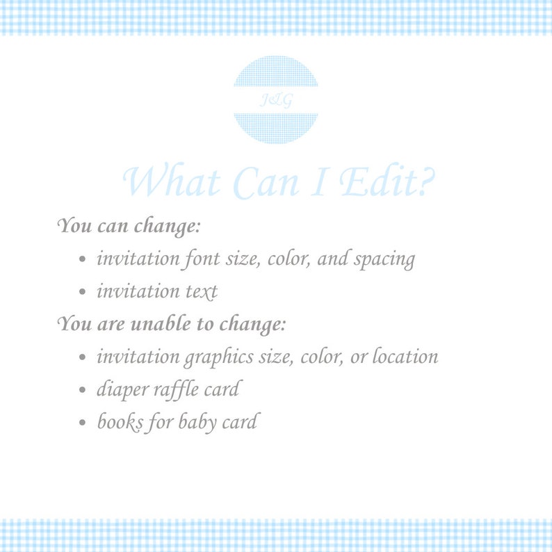 Editable Baby Shower Invitation Girl Invitation for Shower Preppy Baby ...