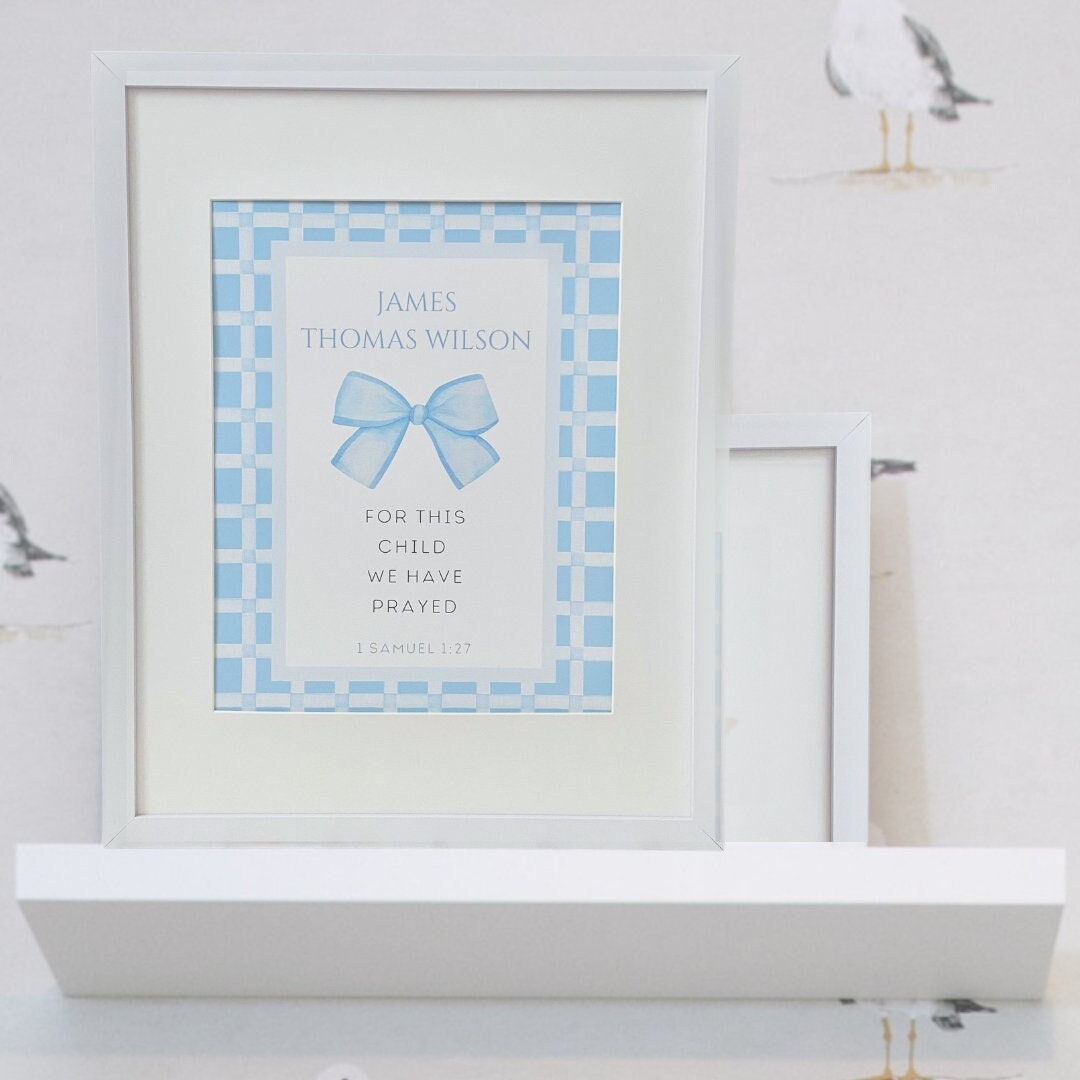 Baby Shower Gift Boy Newborn Keepsake Nursery Name Sign Baby Name Gift ...