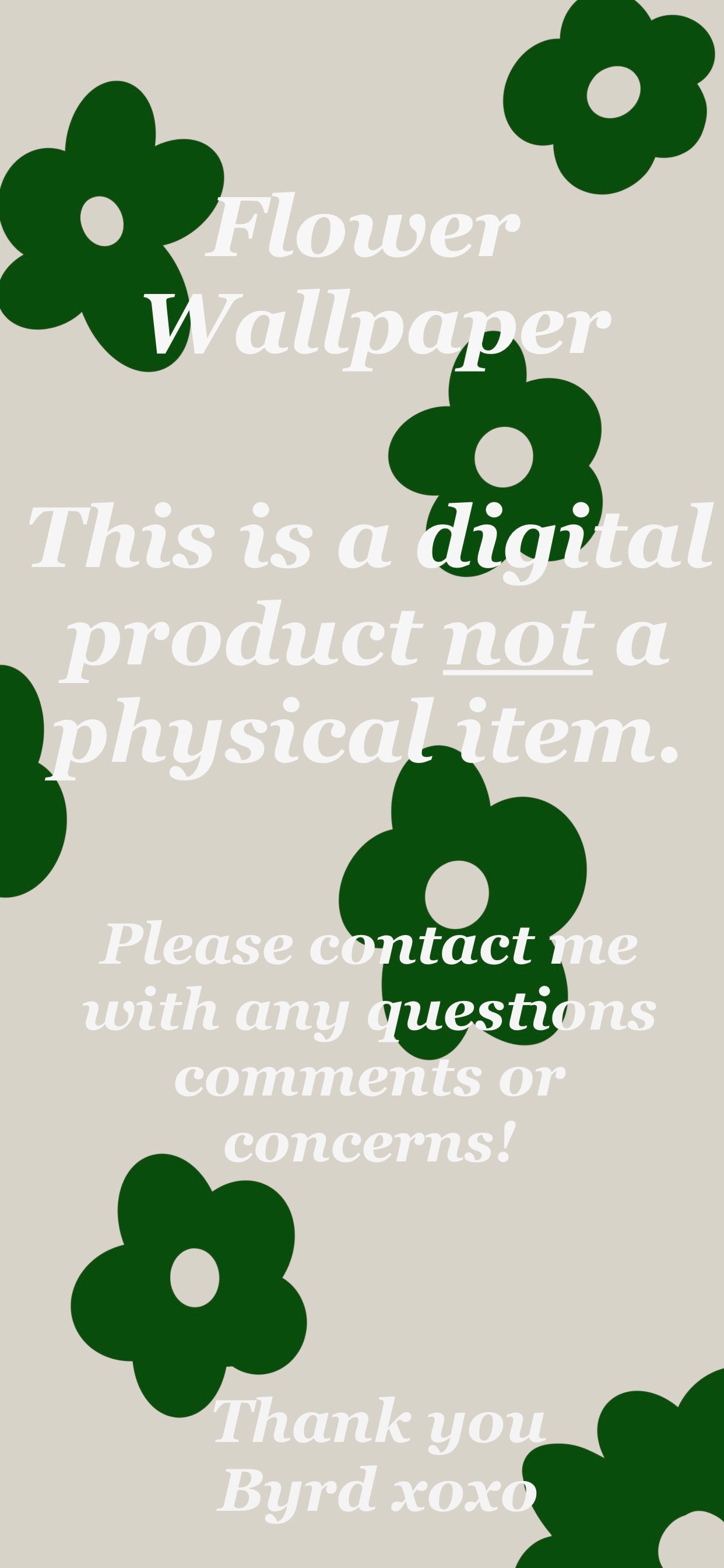 Green Flower Wallpaper | Doodle Wallpaper | Green Wallpaper | iPhone ...