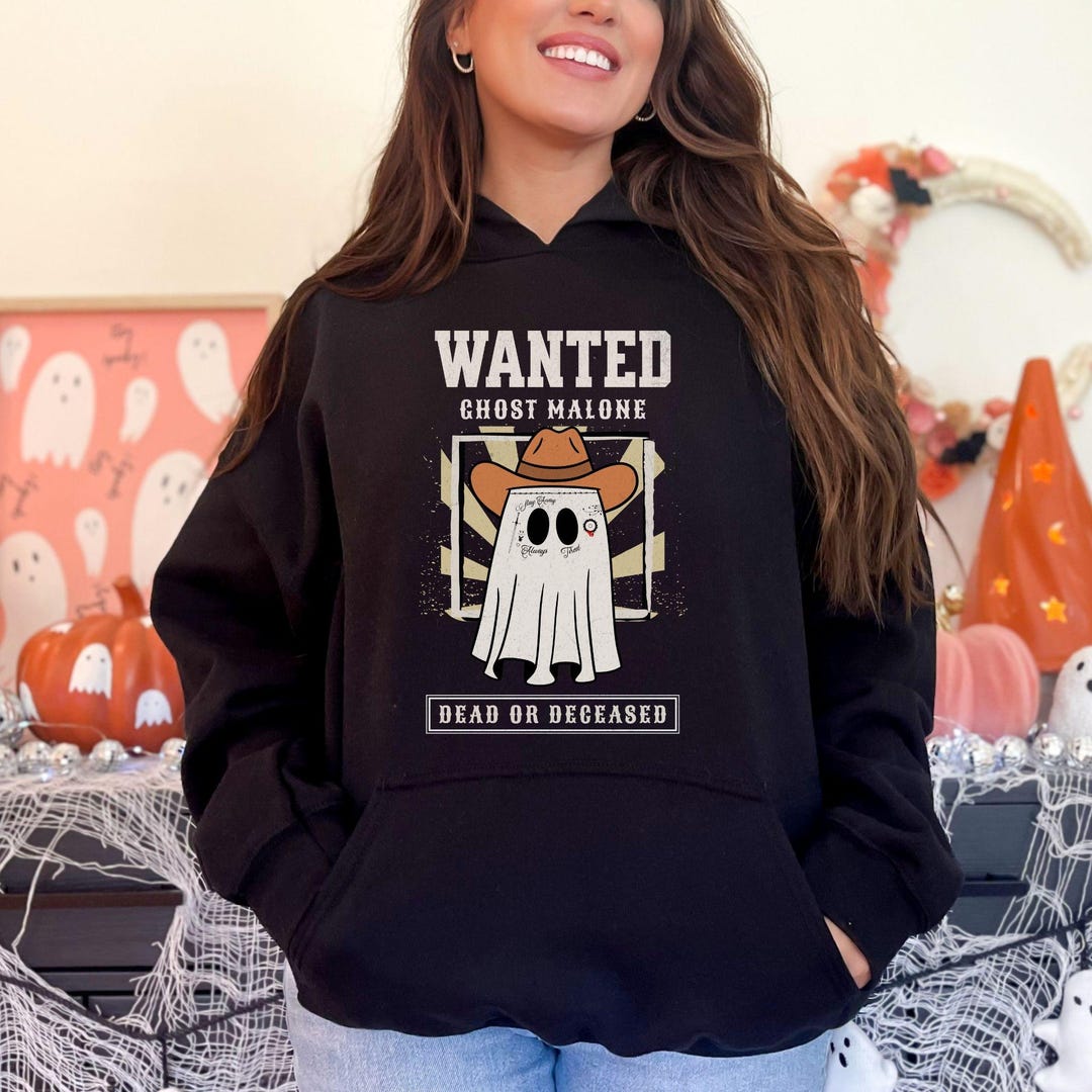 Ghostly Style Post Malone Hoodie Funny Ghost Malone Halloween Hoodie by ...