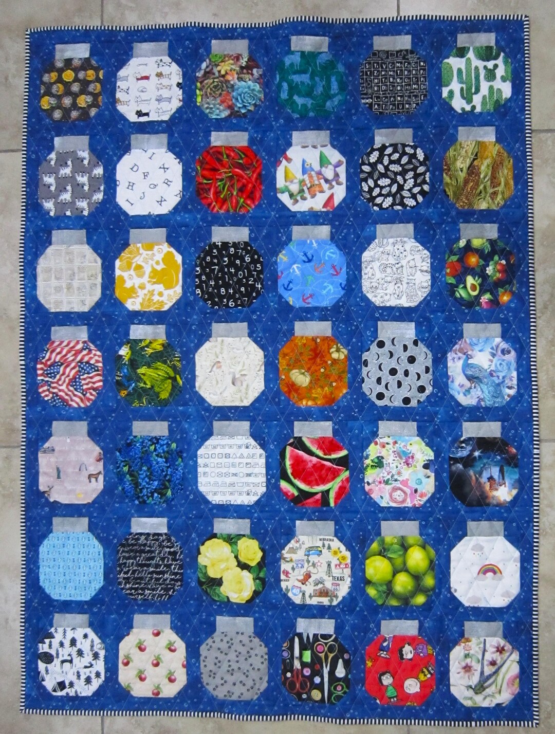 I SPY JARS Youth Quilt Wall Hanging Colorful and Fun for All Ages From ...