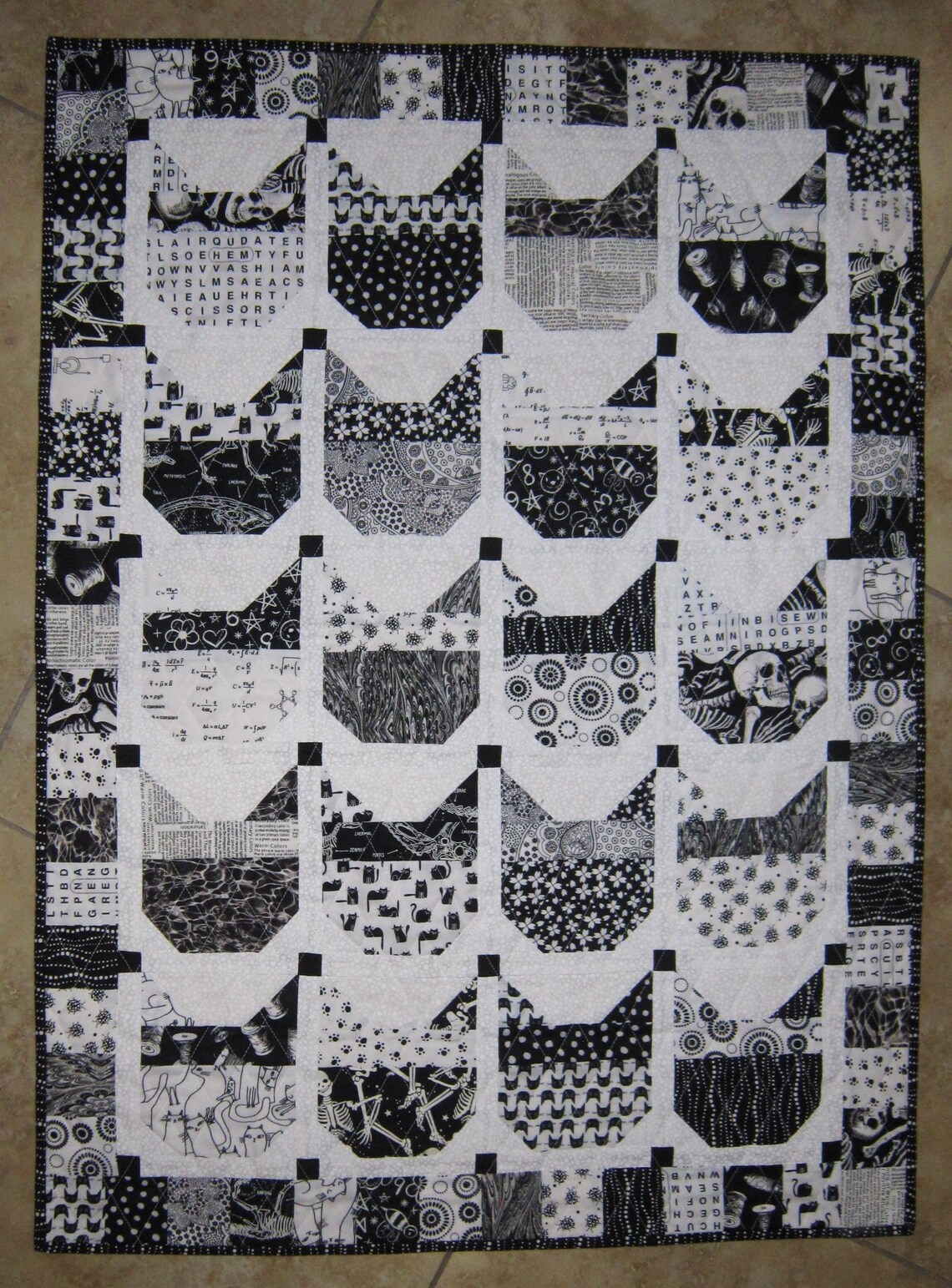 CATNIP Cat PDF Quilt Pattern From Quilts by Elena Cat Faces - Etsy