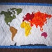 OUR WORLD Patchwork Map Quilt Pattern Full Sized Templates and Clear ...