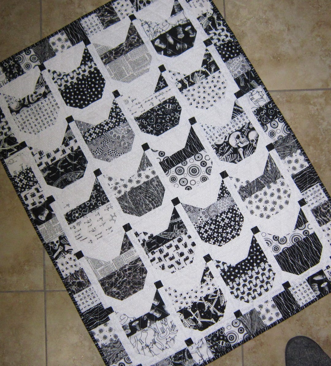 CATNIP Cat Quilt From Quilts by Elena Super Scrappy and Ready to Ship ...