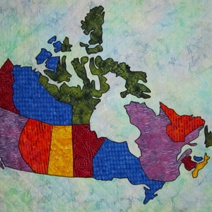 CANADA PATCHWORK MAP Quilt Pattern From Quilts by Elena Full Sized ...