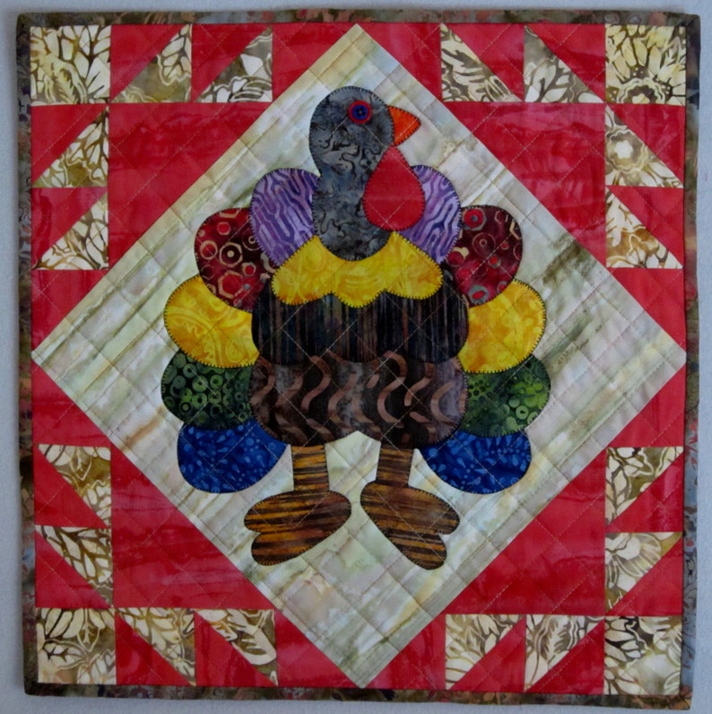 TURKEY LURKEY Thanksgiving Fall Quilt Pattern From Quilts by - Etsy