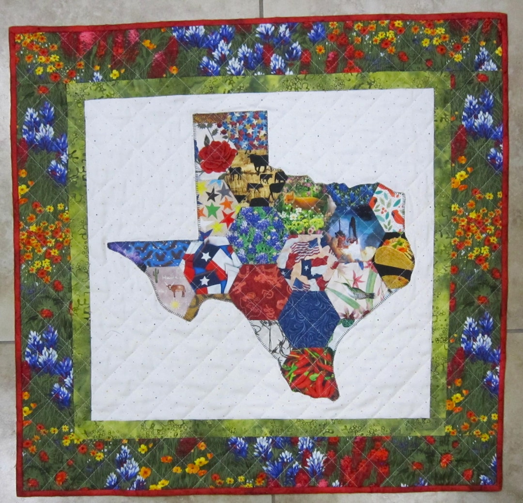 TEXAS HEXAGONS an English Paper Pieced Quilt From Quilts by Elena Wall ...