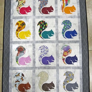 SQUIRREL! PDF Quilt Pattern From Quilts by Elena - Etsy