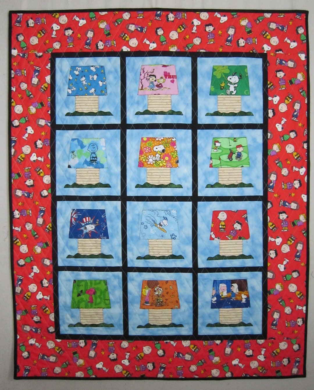 Peanuts Calendar Quilt Kit From Quilts by Elena Includes FREE Pattern ...
