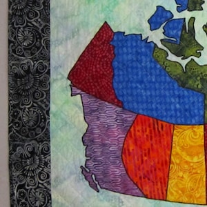 CANADA PATCHWORK MAP Quilt Pattern From Quilts by Elena Full Sized ...