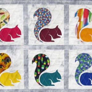 SQUIRREL! Quilt From Quilts by Elena Wall Hanging Table Runner - Etsy