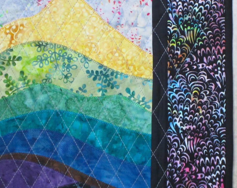 THE HILLS Quilt From Quilts by Elena Wall Hanging Table Topper - Etsy