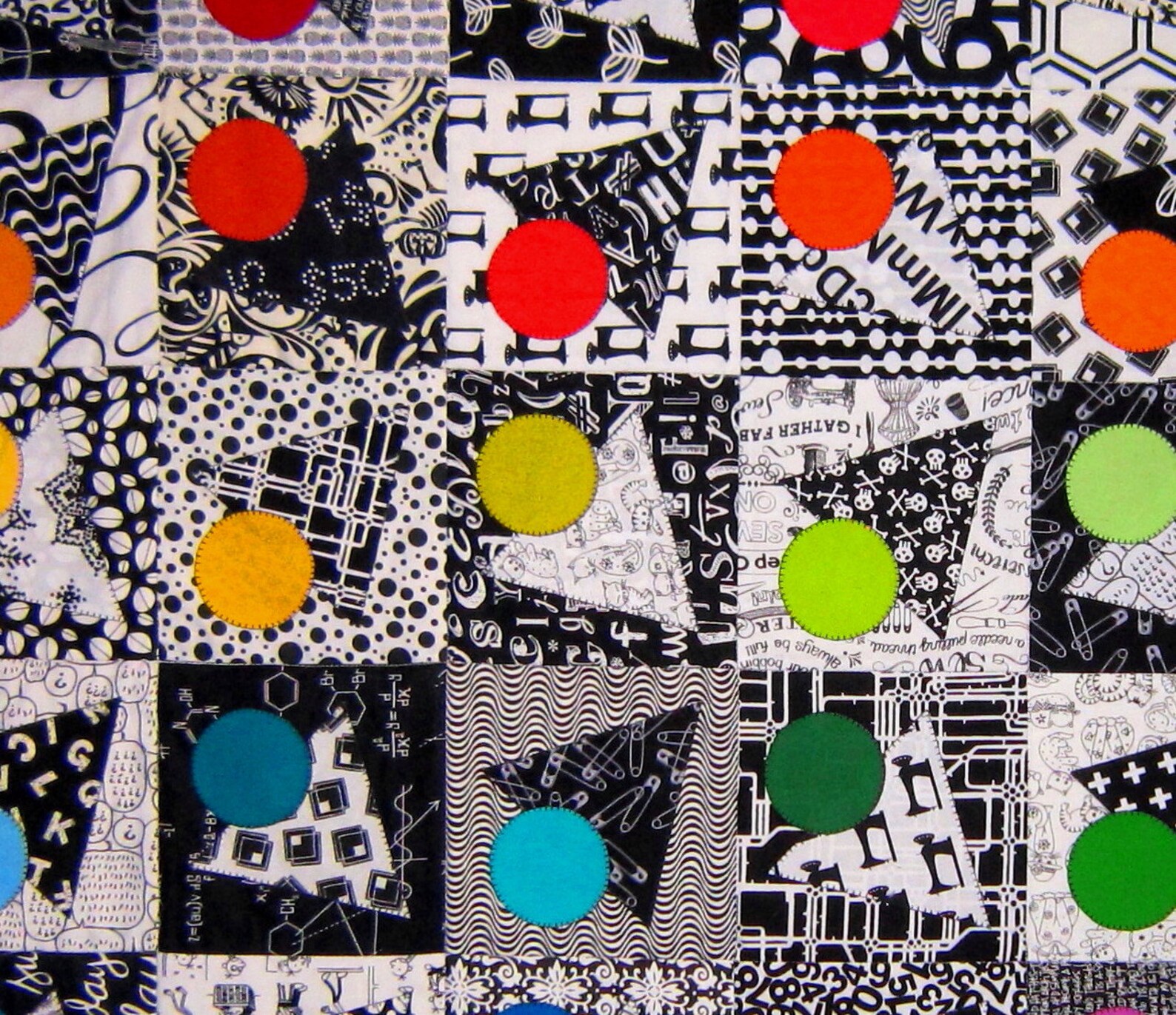 KEEPING AUSTIN WEIRD Modern Quilt Pattern From Quilts by Elena Colorful ...