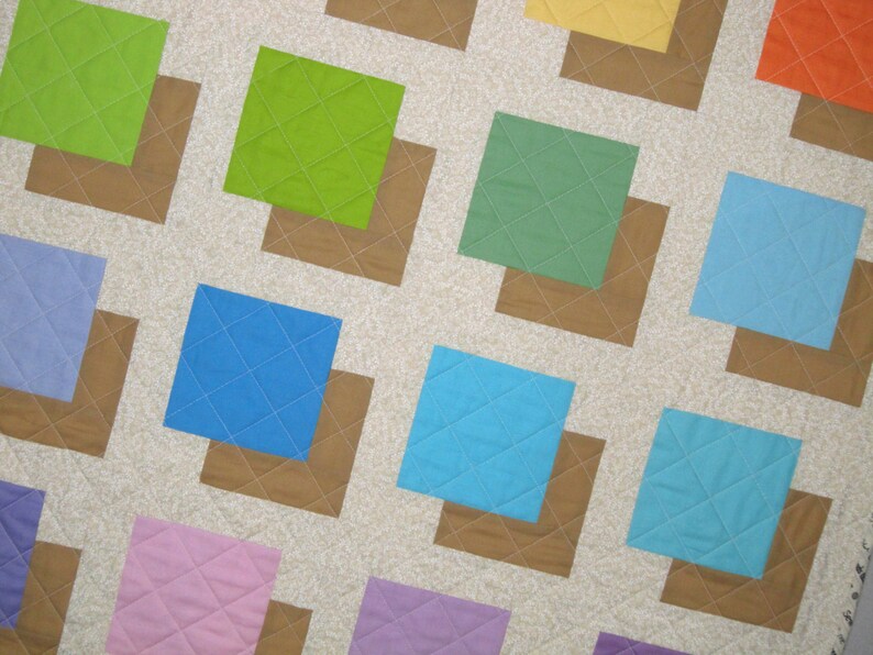 COLOR BLOCK Quilt Original Design From Quilts by Elena Table Runner ...