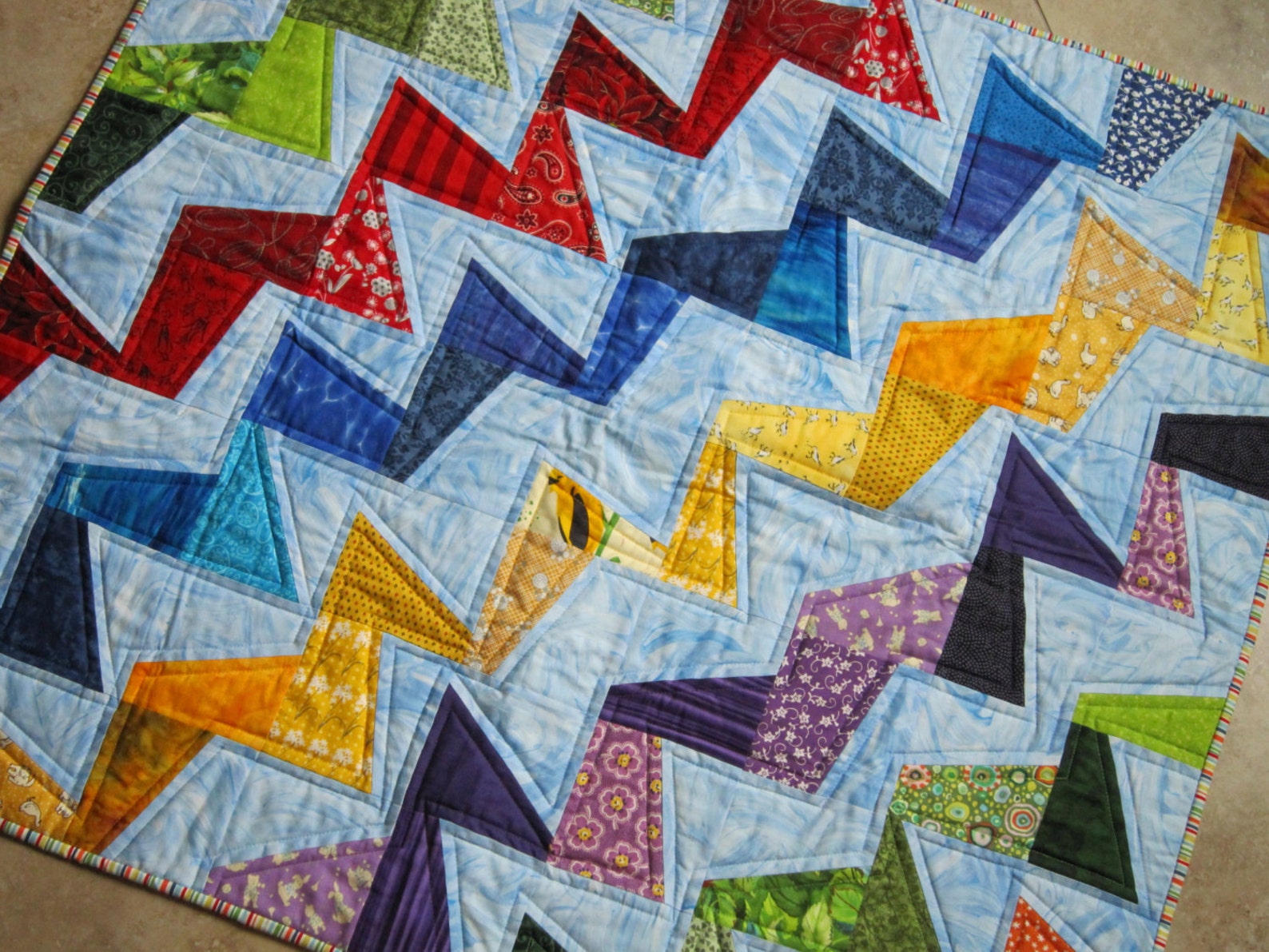 TILTED Modern PDF Quilt Pattern From Quilts by Elena - Etsy