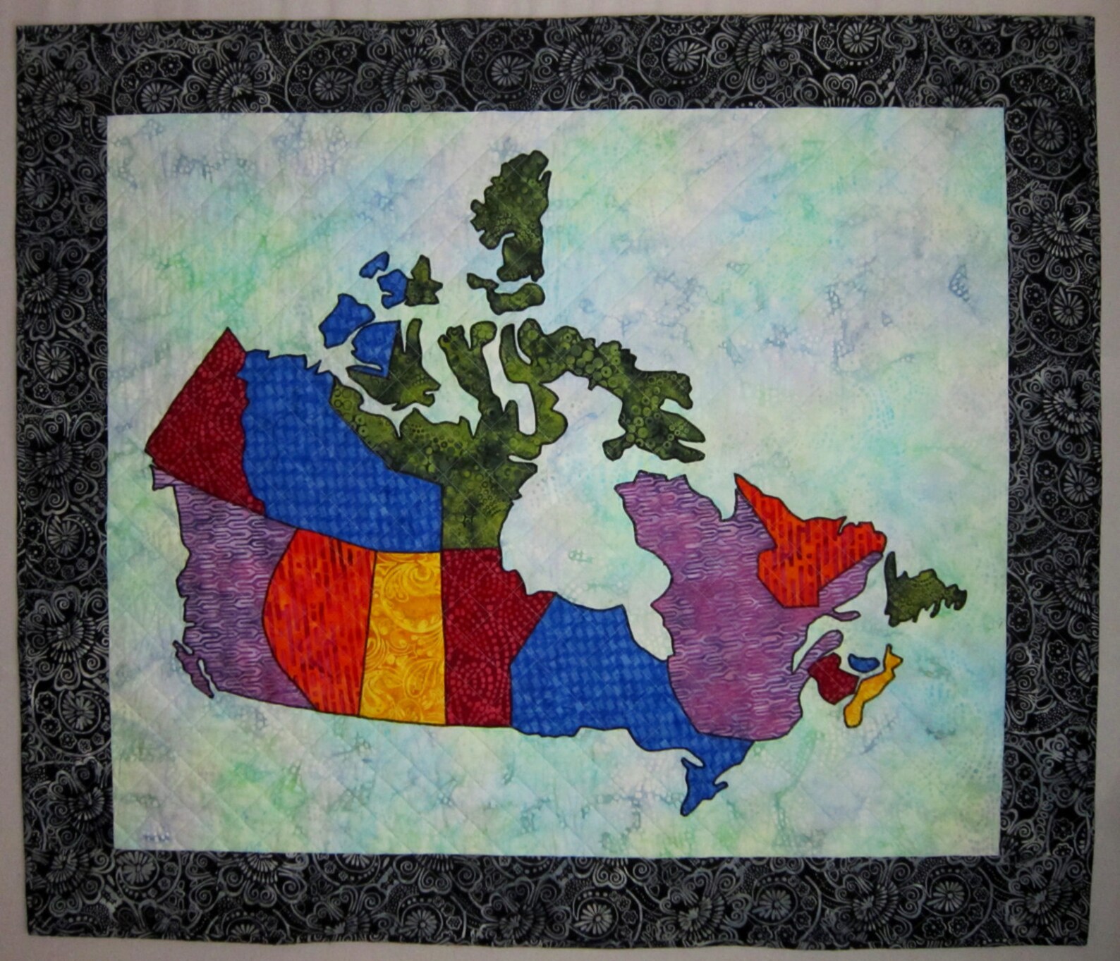 CANADA PATCHWORK MAP Quilt Pattern from Quilts by Elena Full | Etsy
