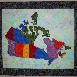 CANADA PATCHWORK MAP Quilt Pattern From Quilts by Elena Full Sized ...