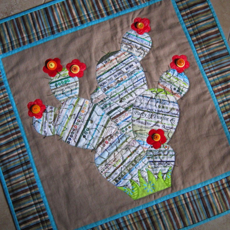 Cactus Quilt Block - Etsy