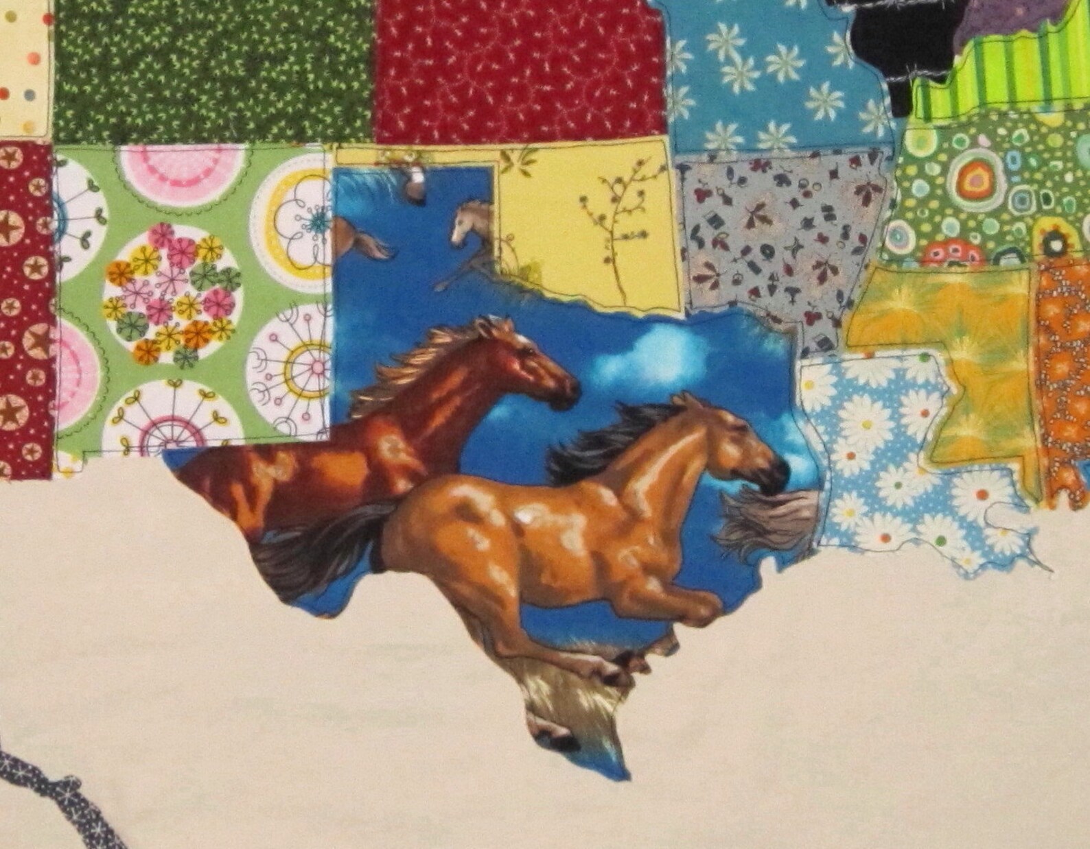 USA PATCHWORK MAP Quilt Pattern From Quilts by Elena Full Sized ...