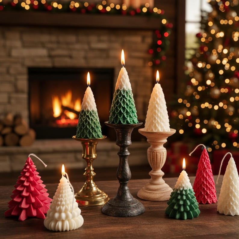 Christmas Tree Candle, 8 Types of Scented Holiday Decor | Fraser Fir ...