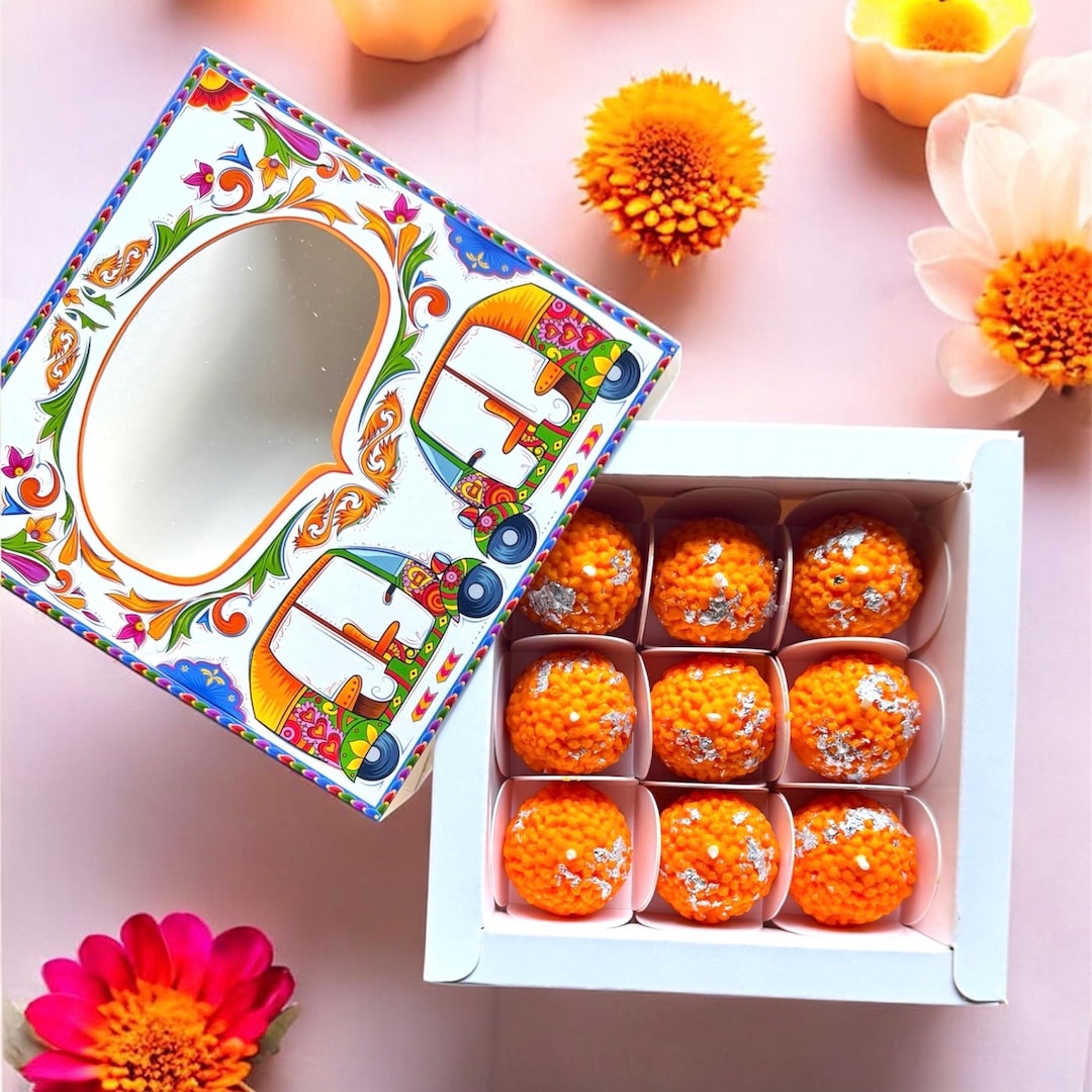 Mithai Candle Gift Box, Wedding, Mehndi Favors, Return Gift ...