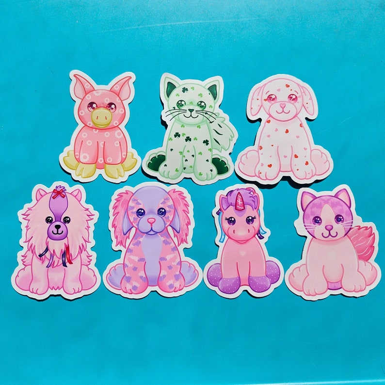Webkinz 3" Vinyl Sticker Cuties - Etsy