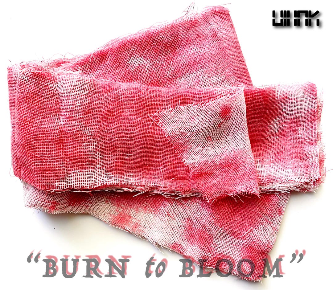 Bloody Halloween Red Bandage Prop Spooky Woven Gauze, Raw Edges ...