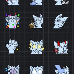 Digitale pelzige Canine Emote Basen (Pack 2) - Etsy.de