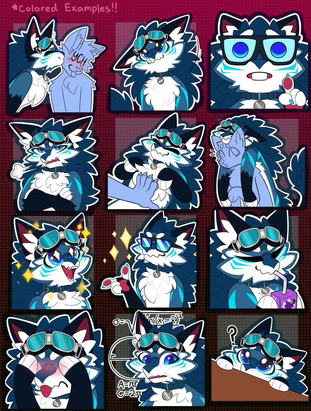 Digital Novabeast Furry Emote/sticker Bases (pack 6) - Etsy