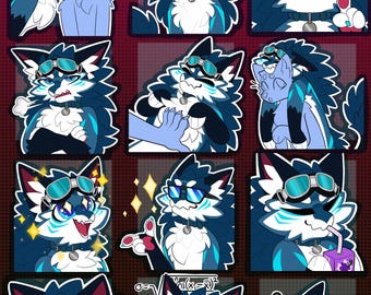 Digital Novabeast Furry Emote/sticker Bases (pack 6) - Etsy