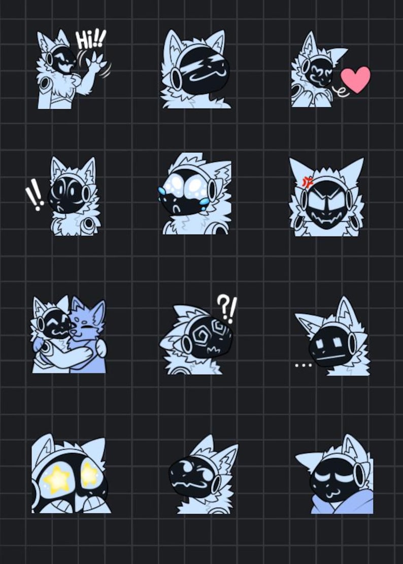 Digital Protogen Furry Emote Bases (pack 1) - Etsy UK
