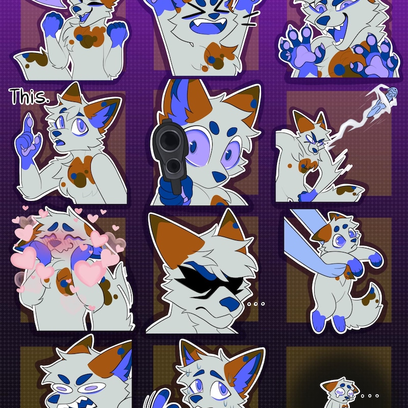 Furry and Therian Stickers - Etsy