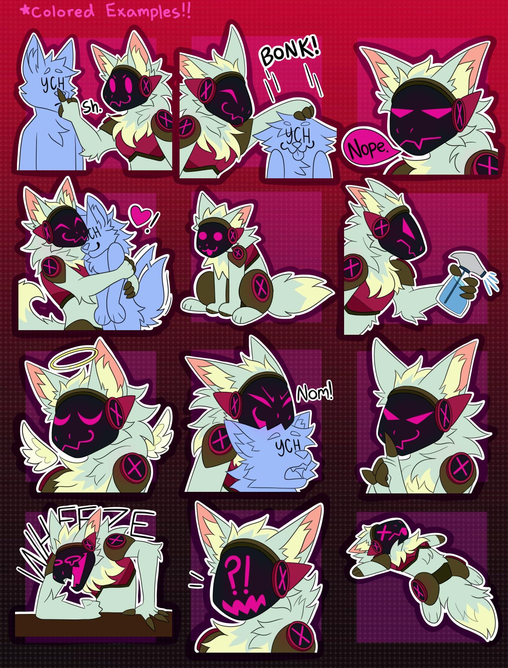 Digital Protogen Furry Emote/Sticker Bases (Pack 3) - Etsy.de