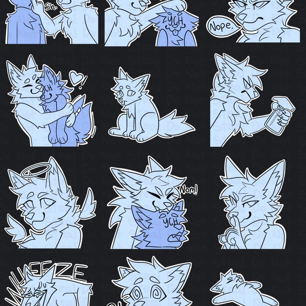 Furry Sticker - Etsy